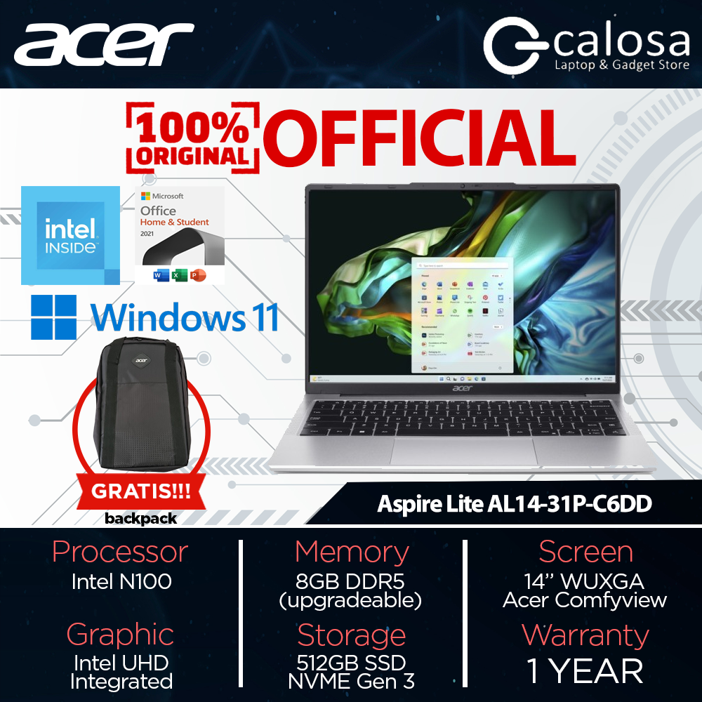 ACER ASPIRE SPIN ASP14-51MTN-351C CORE 3-100U 14'' UMA WIN 11 STEEL ...