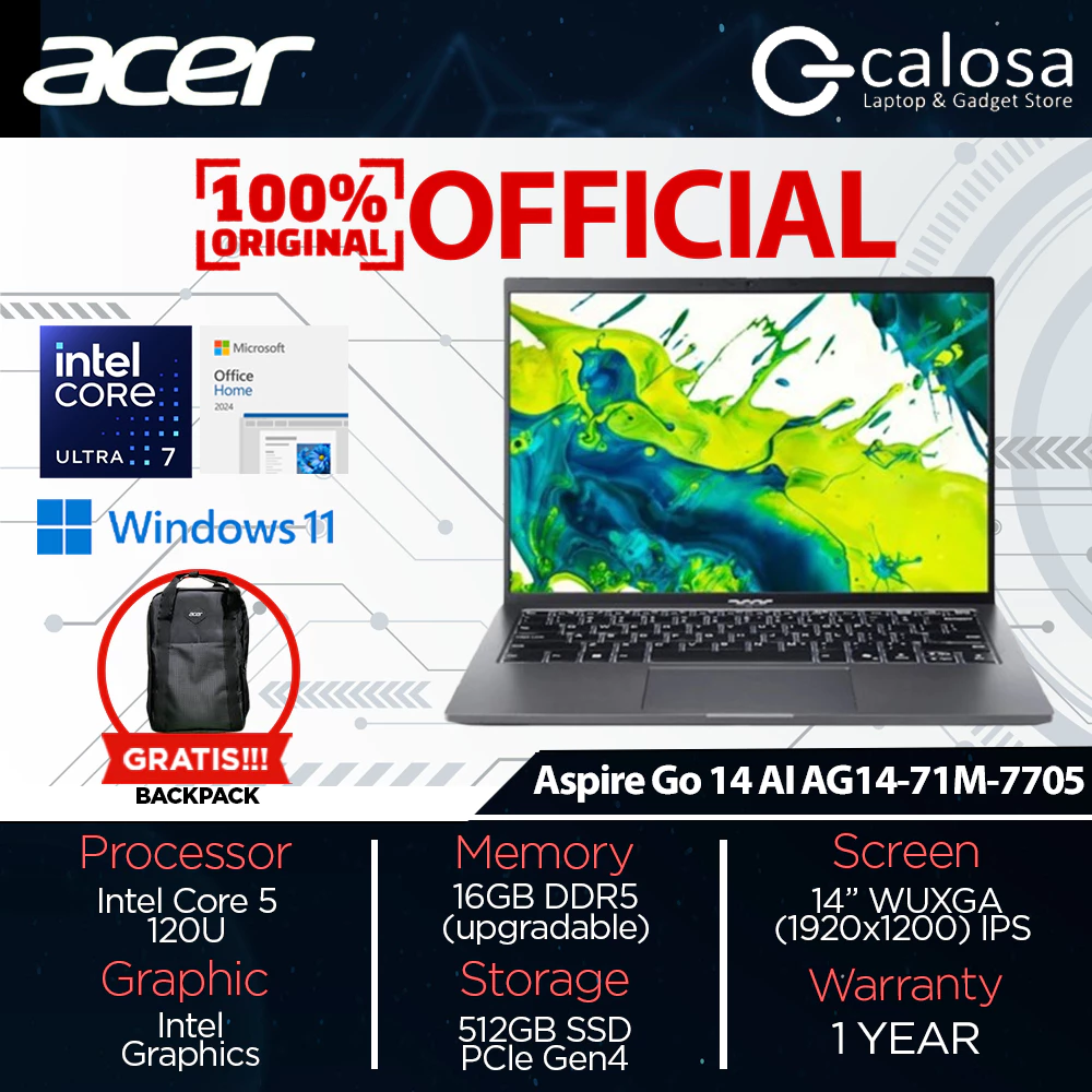 ACER ASPIRE LITE AL14-32P-38RE CORE 3-N355 14'' UMA WIN 11 LIGHT SILVER ...